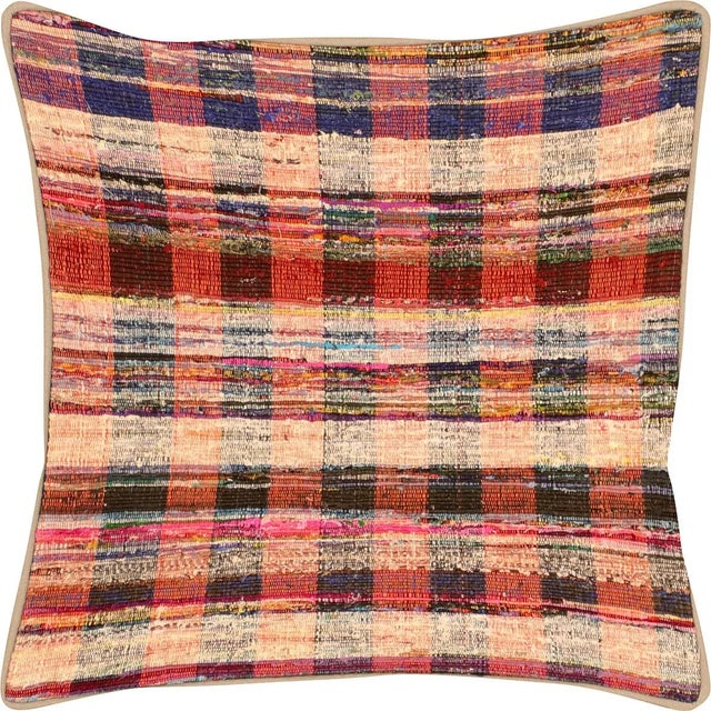 1960s Turkish Rag Pillow | Chairish