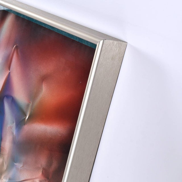 M. Fleischer Large Scale Abstract Folded Paper Modern Painting 1987 ...