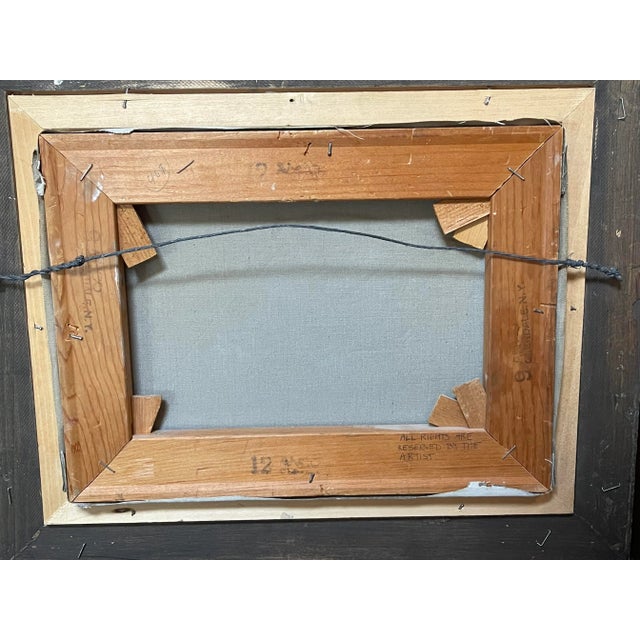 Vintage Signed Original André Gisson Impressionist Painting of Young ...