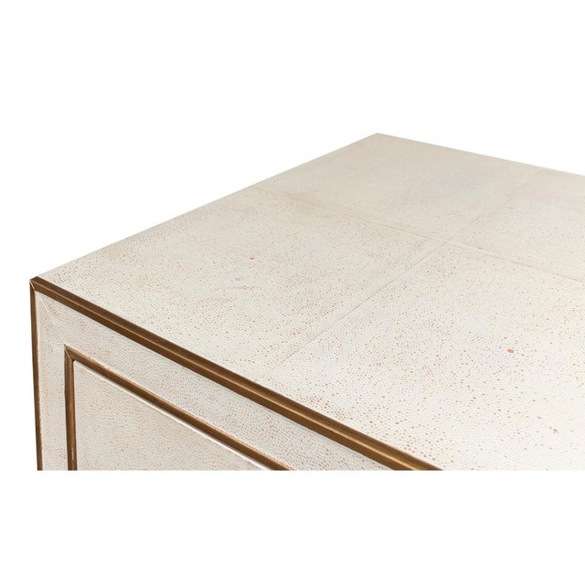 Pair of Art Deco Style Shagreen Embossed Leather Chest of Drawers ...