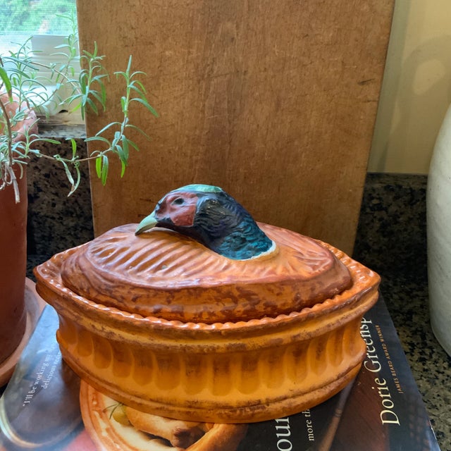 Vintage French Game Tureen Pheasant Pate in Croute Crust | Chairish
