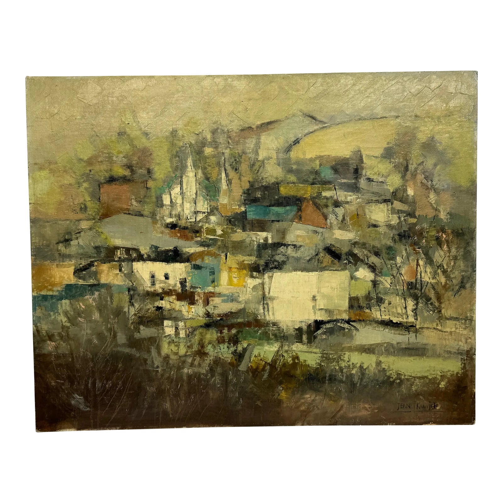 Jean Kalisch Oil on Canvas Board | Chairish