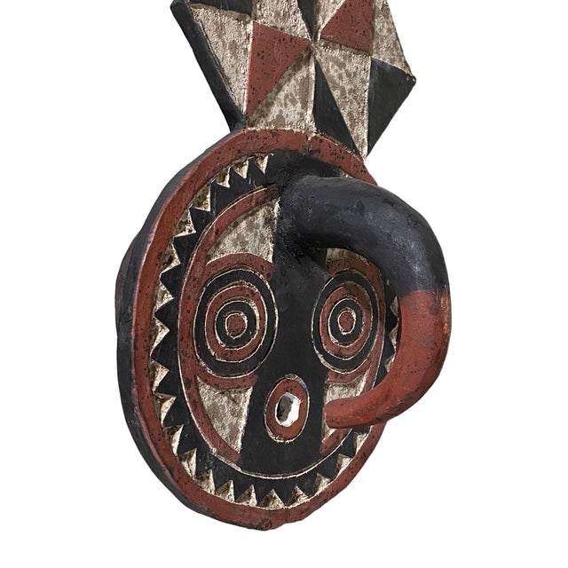 Large African Bobo Bwa Plank Mask Burkina Faso 80" H | Chairish