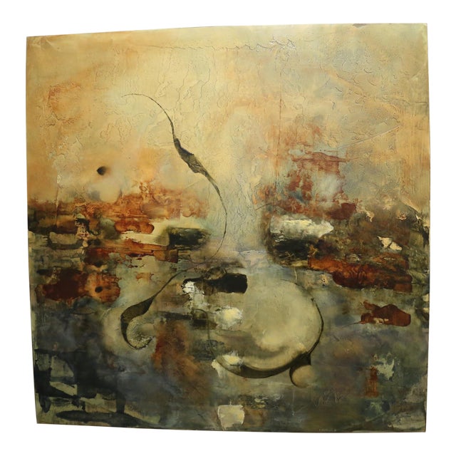 1990s Jospeh Maruska Oil on Board Painting | Chairish