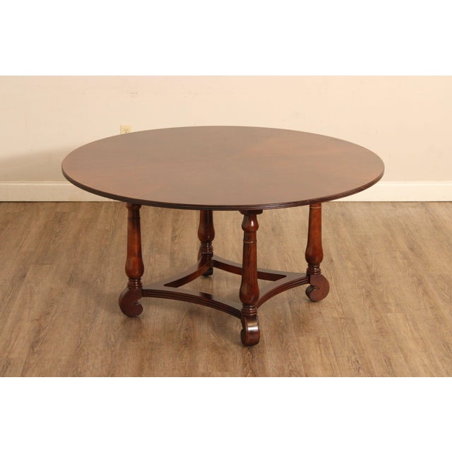 Ethan Allen British Classics Collection Round Dining Table | Chairish