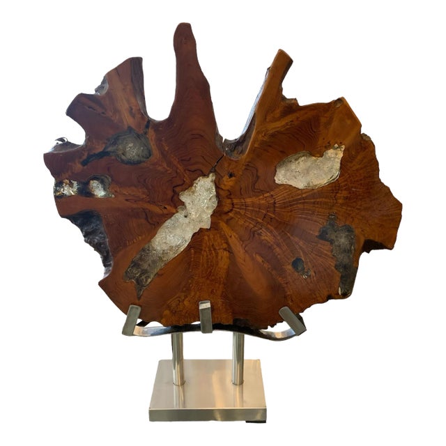 Organic Free Form Wood Sculpture | Chairish