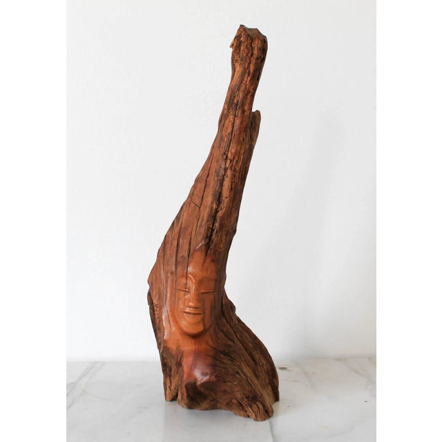 Vintage Hand Carved Tree Root Wood Abstract Art Sculptures S/5 | Chairish