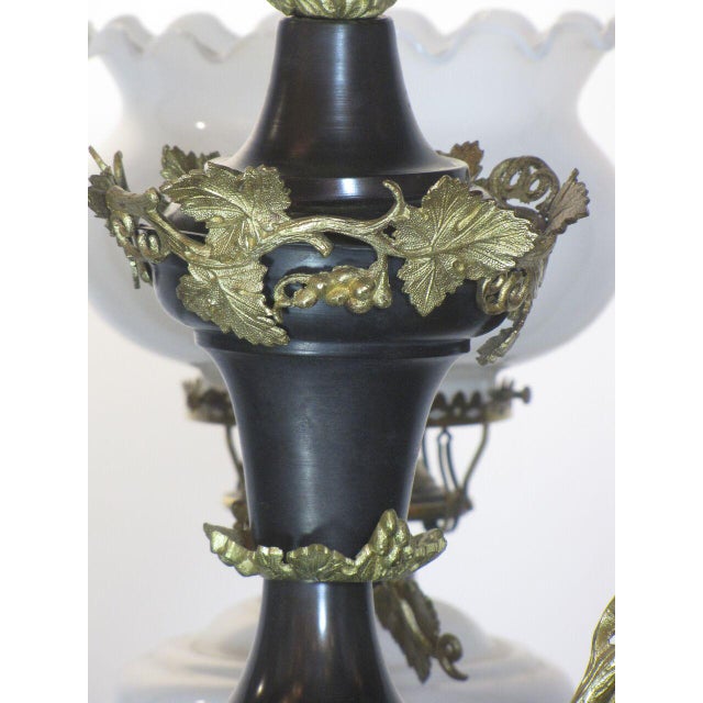 Victorian Oil Henry Hooper Three Light Chandelier | Chairish