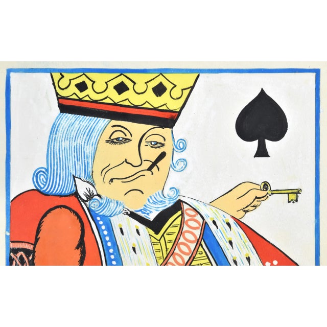 Vintage Whimsical King of Spades Portrait Painting Deck of Playing ...