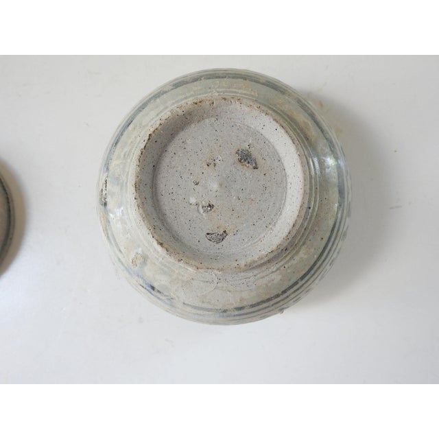 Antique 16th Century Asian Painted Covered Jar | Chairish