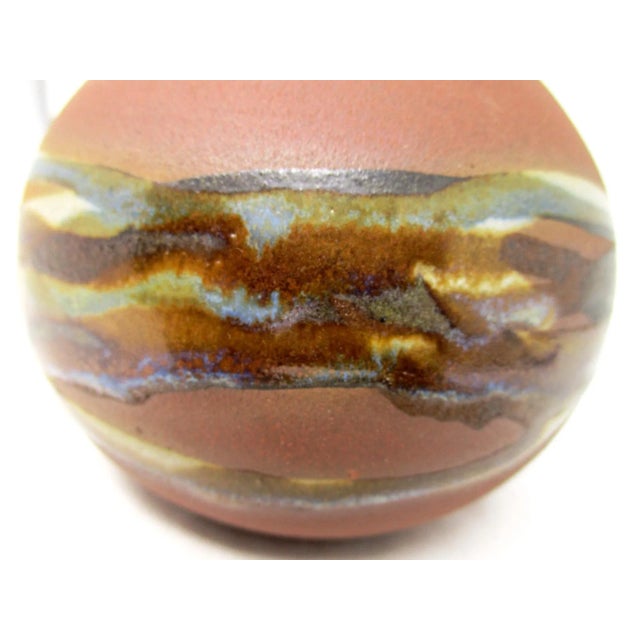 Vintage 1980s Signed Pottery Vase by Bobbye Love Runnels | Chairish