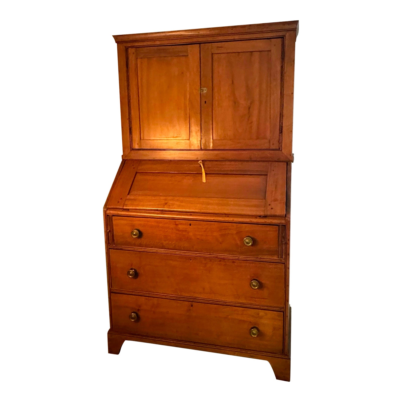 Mid 18th Century Zoar Walnut Secretary Desk | Chairish