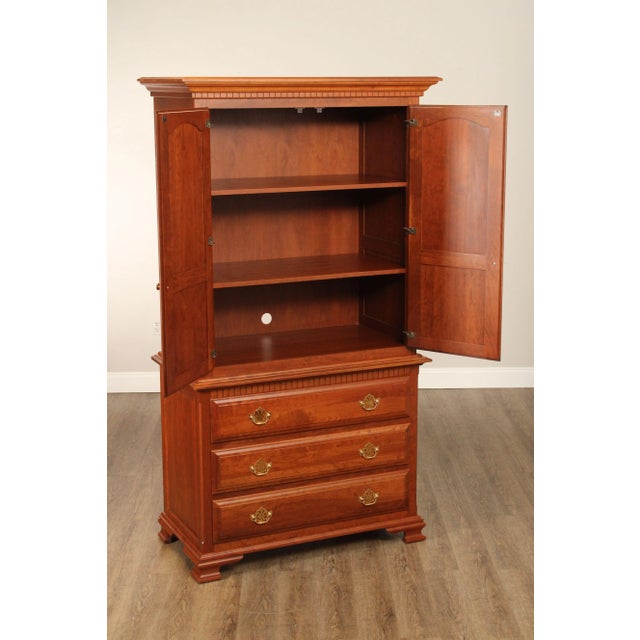 Millcraft 'Victoria's Tradition' Carved Cherry Armoire | Chairish