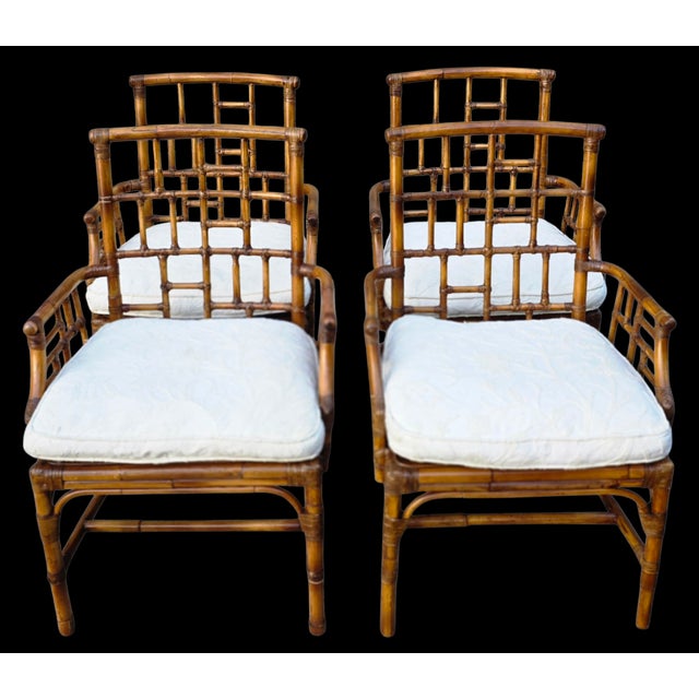 Vintage Set of Milling Road by Baker Furniture Bamboo and Cane Bottom ...