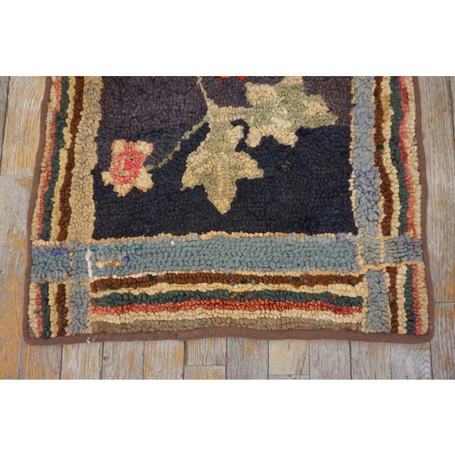 Late 19th Century Late 19th Century Antique American Hooked Rug 2'0" X ...