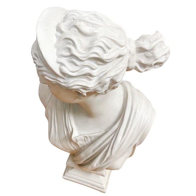 1980s Plaster Bust of Goddess Diana of Versailles | Chairish