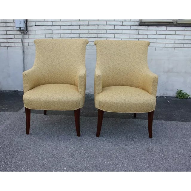 Early 20th Century Pair of Regency Style Club Armchairs with New ...