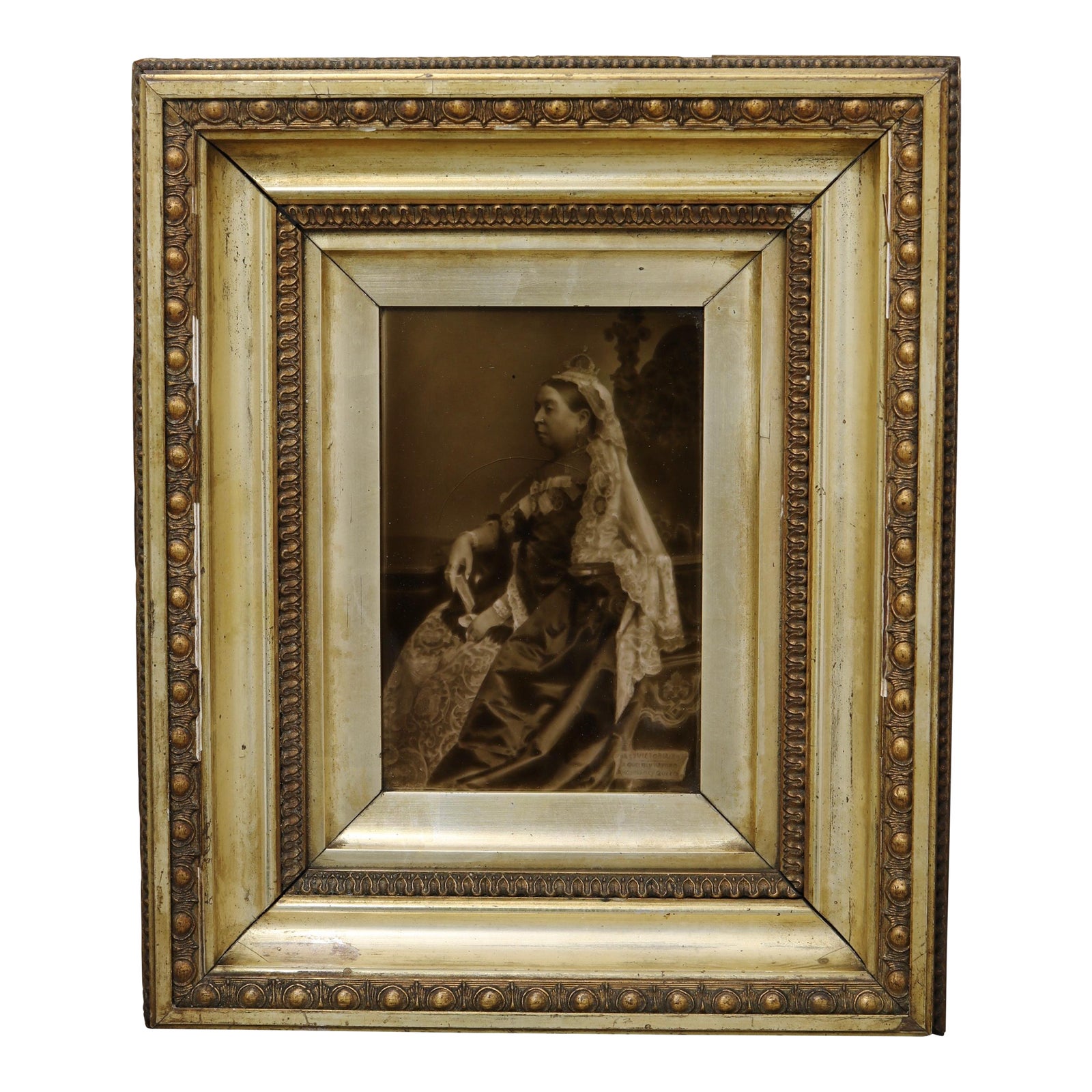 1897 Queen Victoria Sepia Photographic Tile – Sherwin & Cotton | Chairish