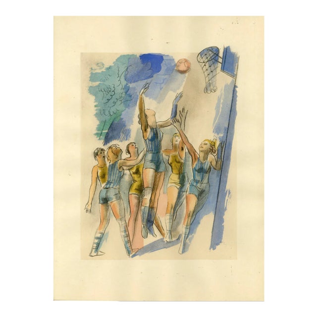 "Les Basket-Ball" (Basketball). Original Sports Print From Croatian ...