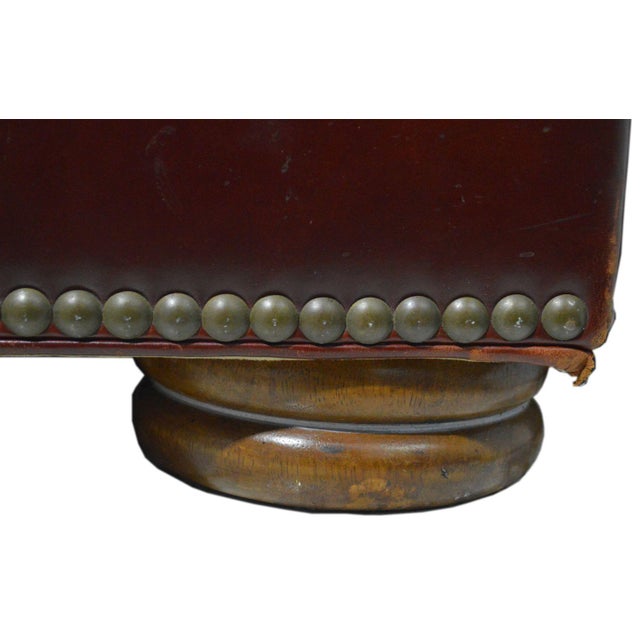 Thomasville Furniture Fine Leather Sofa | Chairish