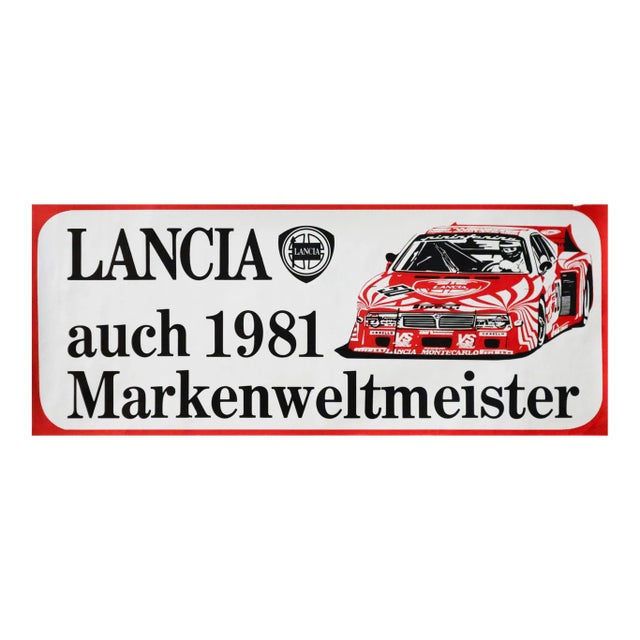 1981 German Car Poster, Lancia Auch 1981 Markenweltmeister (Lancia ...