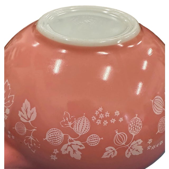 Vintage Pyrex Pink Gooseberry Cinderella Mixing Bowl | Chairish
