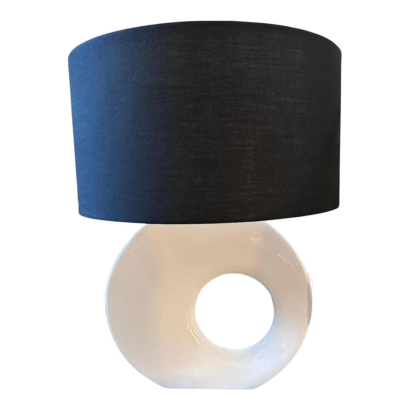 1990s Modernist White Porcelain German Table Lamp by Rosenthal | Chairish