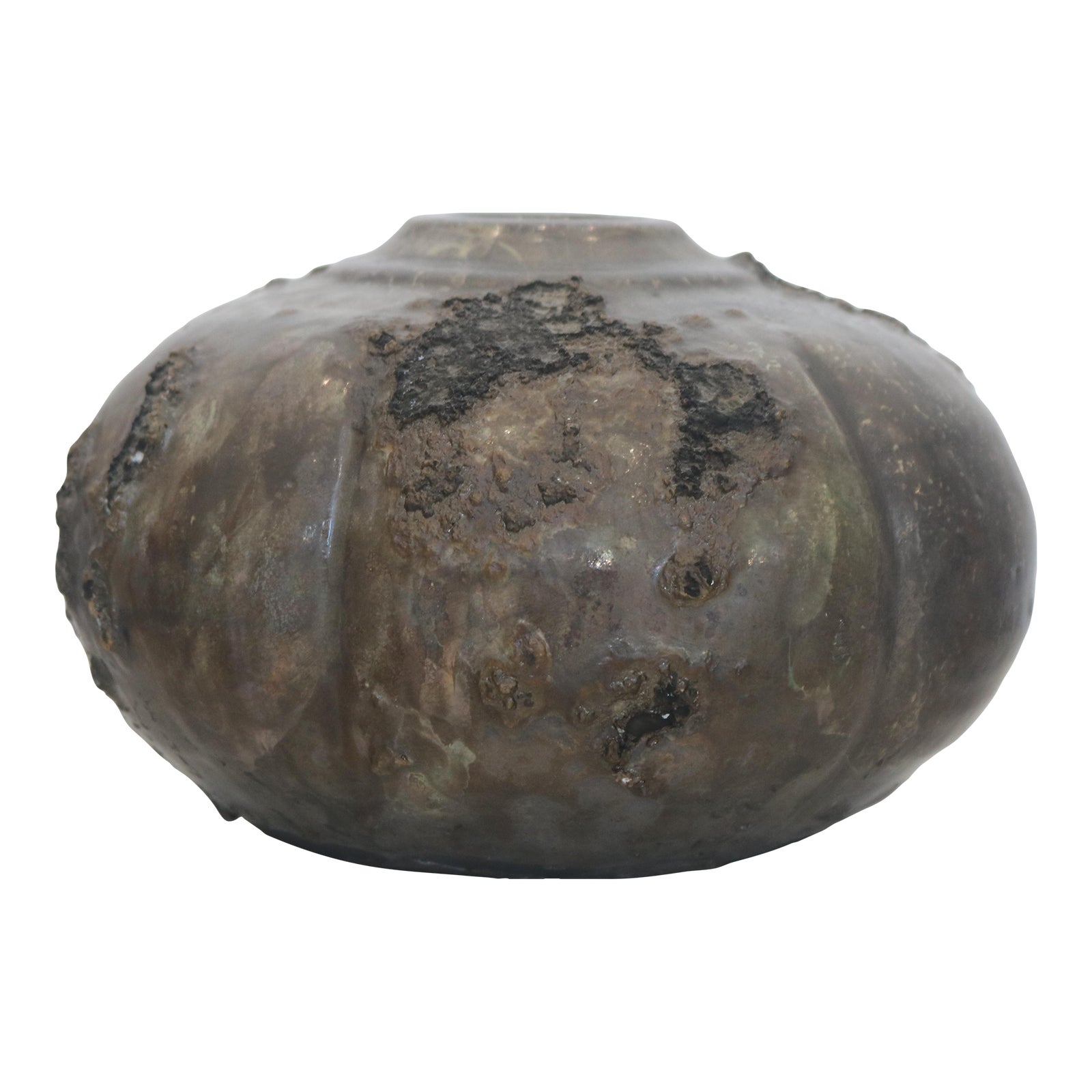 Late 20th Century Tony Evans Raku Pottery Vase, Signed and Numbered ...