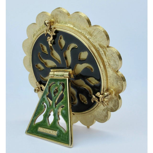 Vintage Jay Strongwater Round Enameled & Swarovski Crystal Picture ...