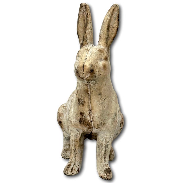 Very Rare Large Antique Cast Iron Rabbit Garden Ornament Made at New ...