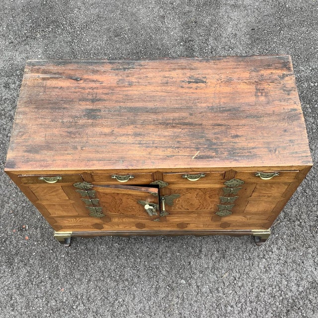 Late 19th Century Antique Korean Asian Beryl Wood Butterfly and Bats ...