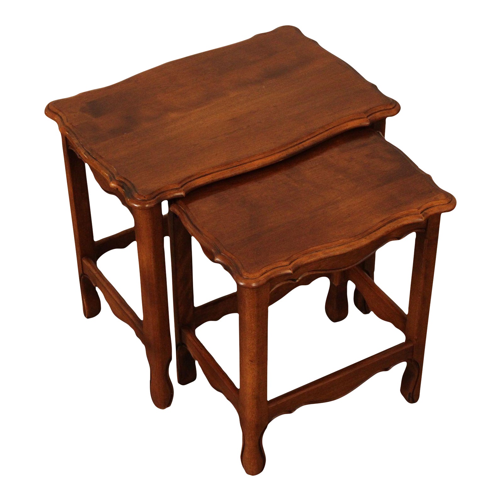 1990s Ethan Allen Country French Style Nesting Tables - A Pair | Chairish