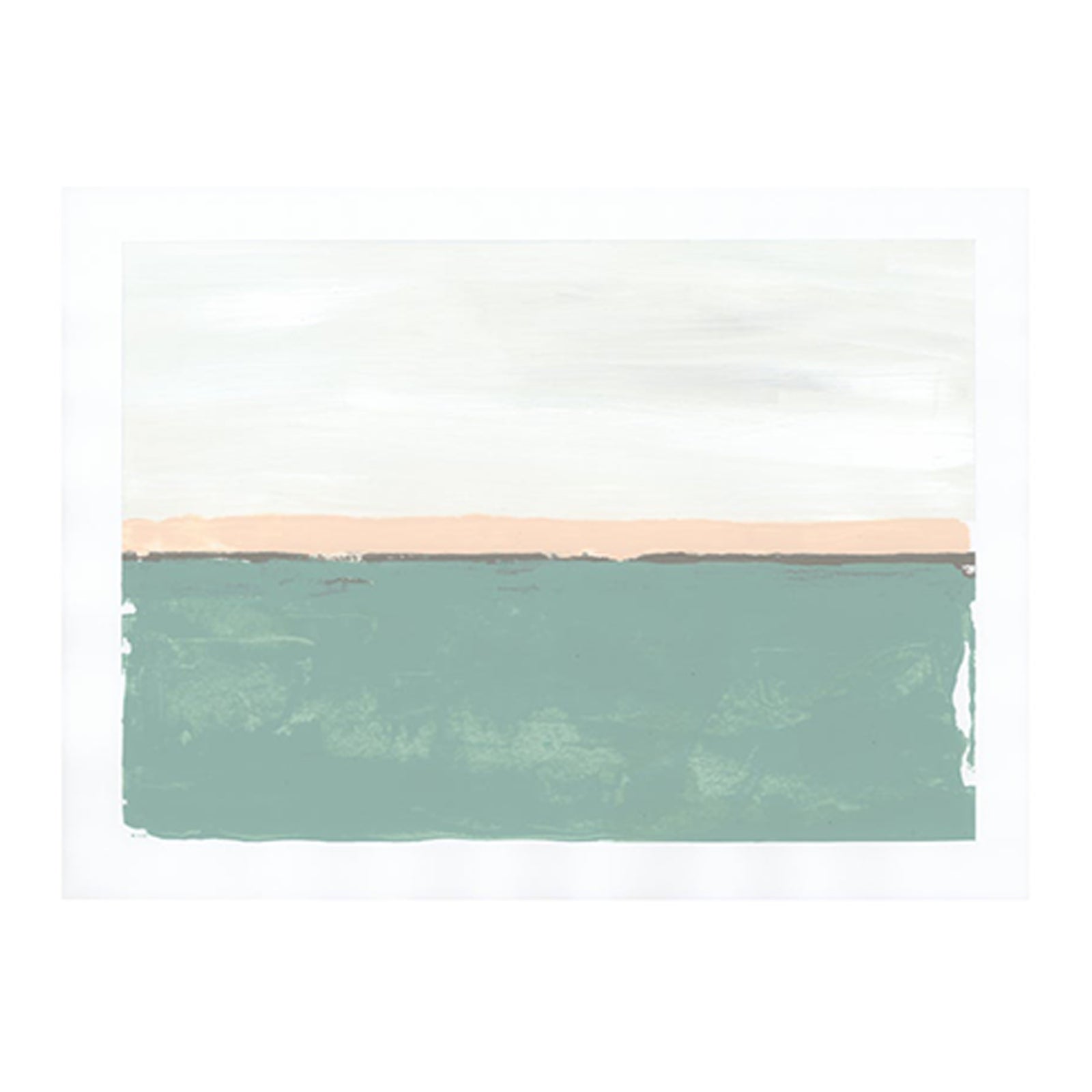 Frosted Jade 1 Abstract Minimal Painting on Paper by Mary Elizabeth ...