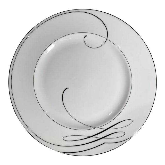 Waterford Ballet Ribbon Dinner Plate - Platinum Ribbon Swirl Rim Into ...