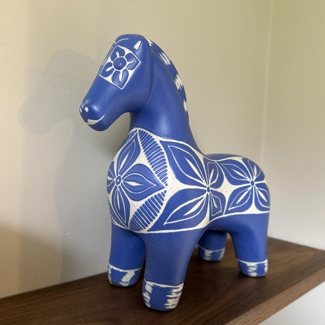 1970s Ceramic Horse Figurine by Pablo Zabal from Chile | Chairish