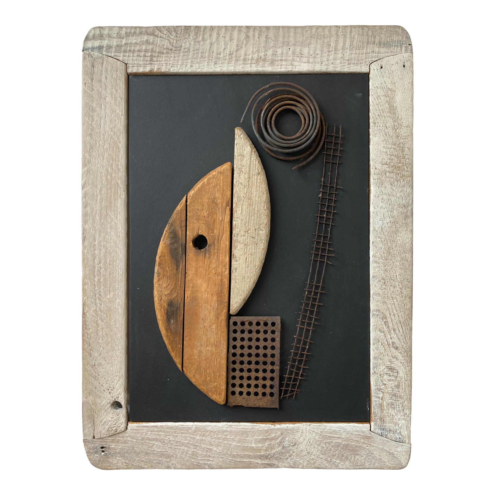 20th Century Danish Abstract Assemblage Wall Sculpture | Chairish