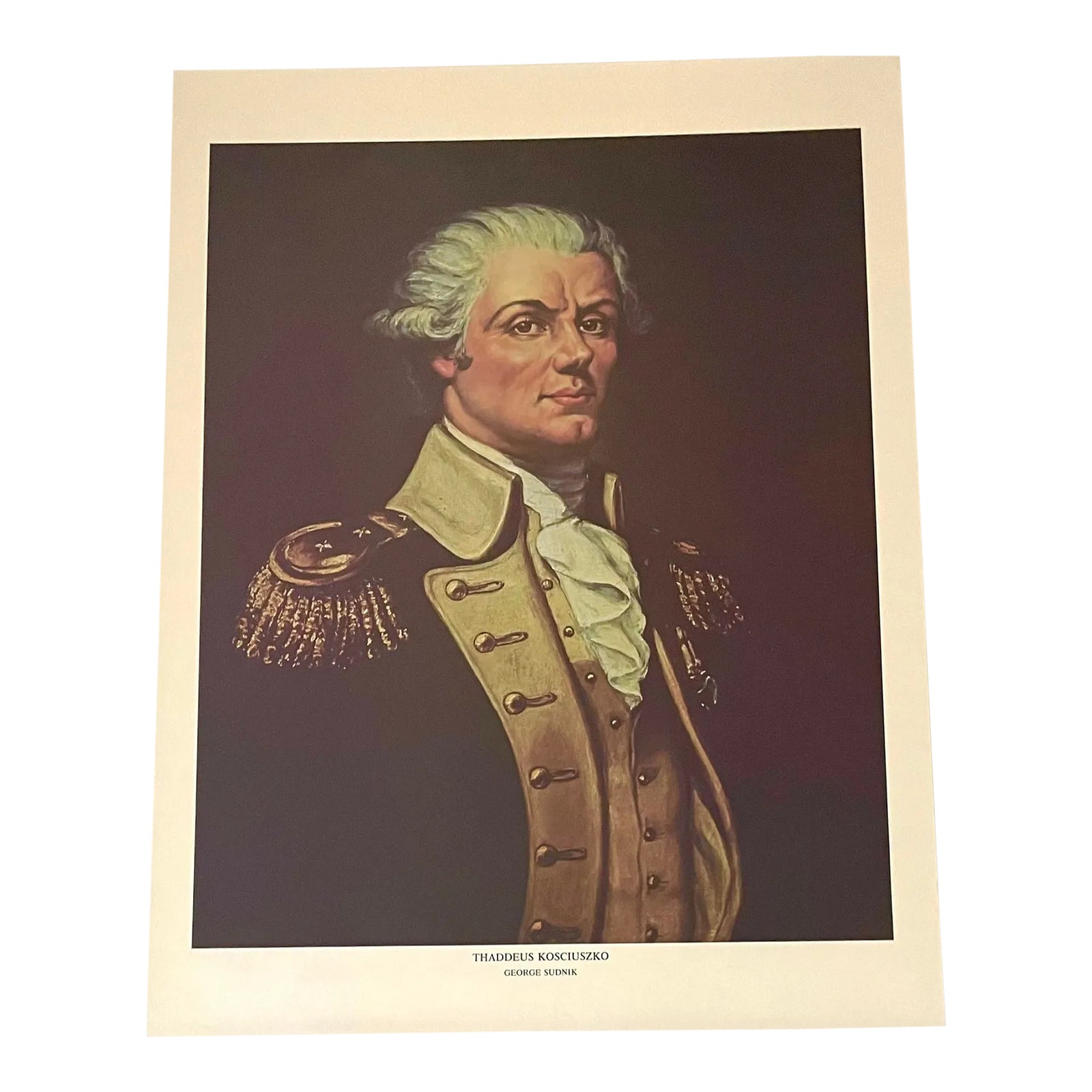 Vintage George Sudnik Fine Art Print, Thadeus Kosziusko | Chairish