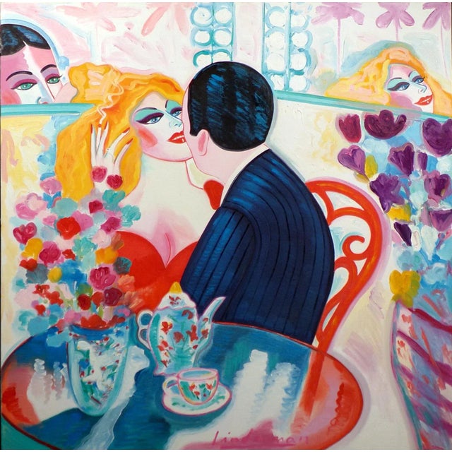 1980s Earl Linderman "Spicy and Sweet" Original Oil Painting Canvas ...