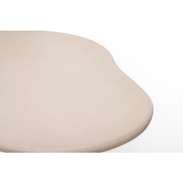 Contemporary Organic Shaped Natural Plaster Dining Table "Fluent" 240 ...
