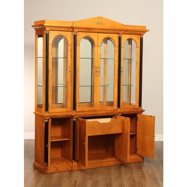 Thomasville Grand Classics Biedermeier Style Breakfront China Cabinet ...