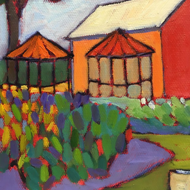 "The Red Barn" Contemporary Expressionist Farm Landscape Oil Painting ...