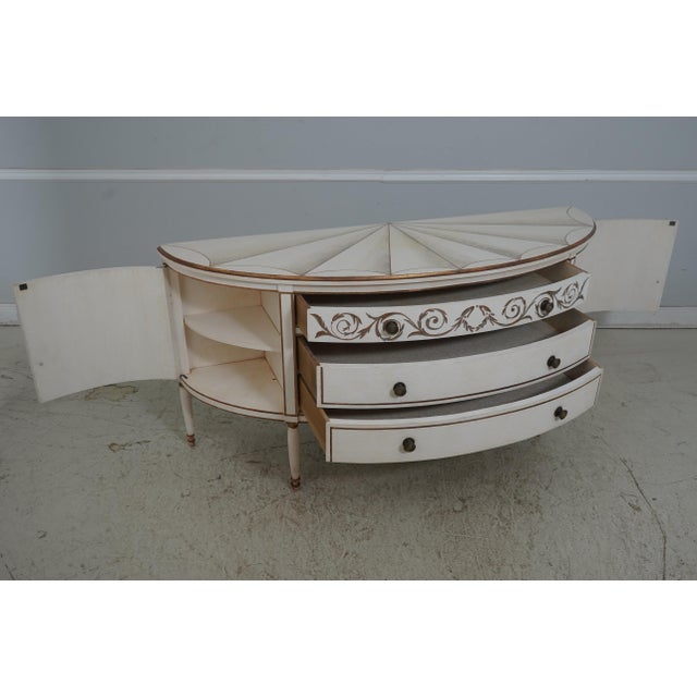 Niermann Weeks Italian Neoclassical Demilune Console Sideboard | Chairish