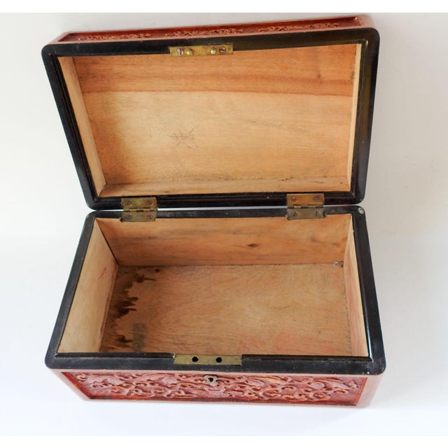 Vintage Chinese Lacquer Box | Chairish
