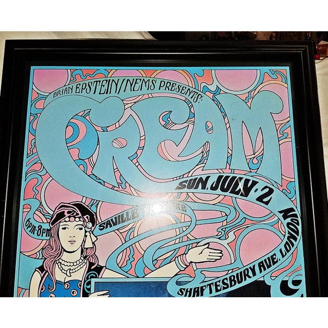 1980s Cream Show Promo Poster, Bob Masse Signed | Chairish
