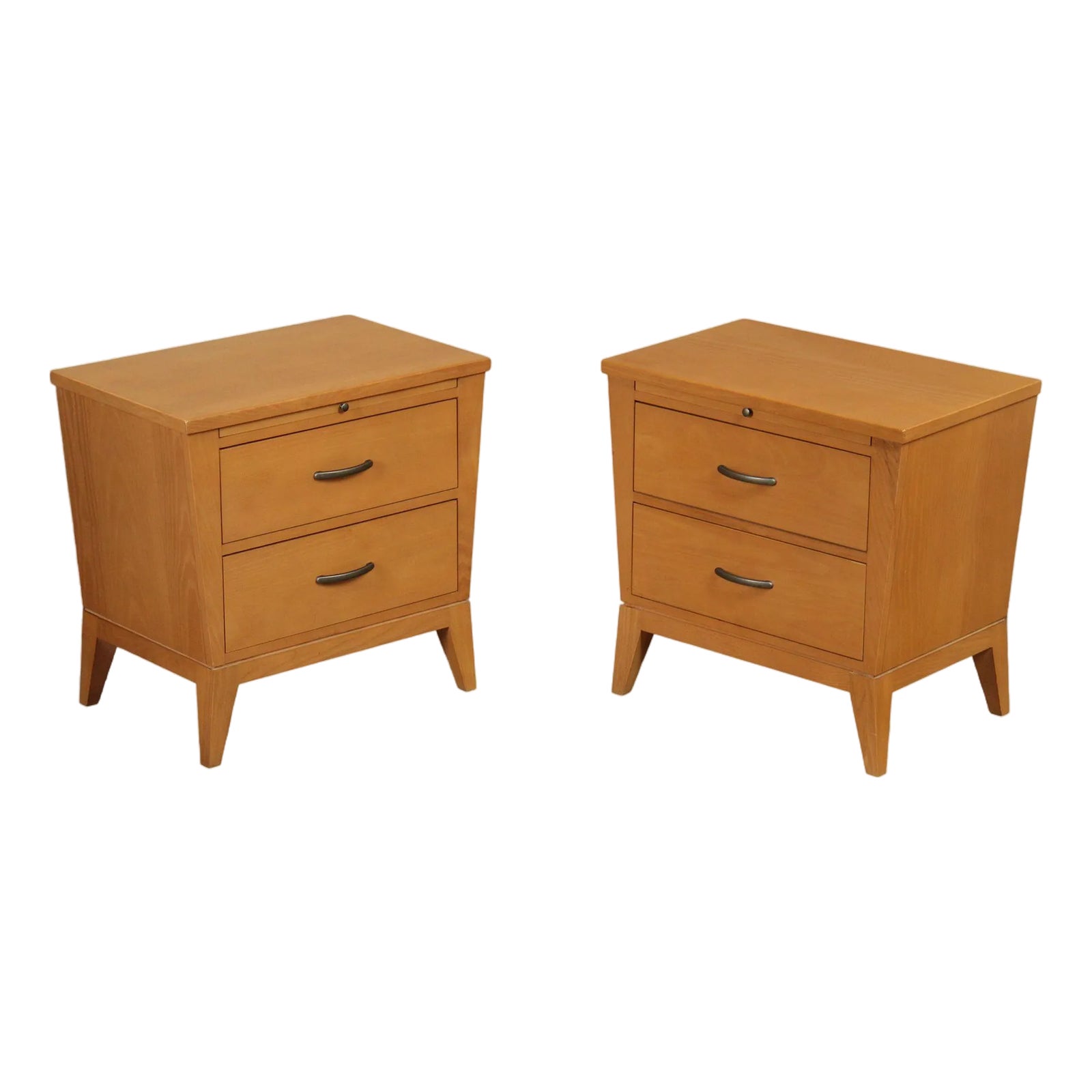 Ethan Allen Horizon Collection Pair Of Two Drawer Nightstands | Chairish