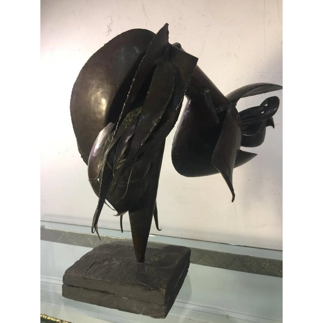 1960s Albert Paley (Attributed) abstract Brutalist Sculpture With Black ...