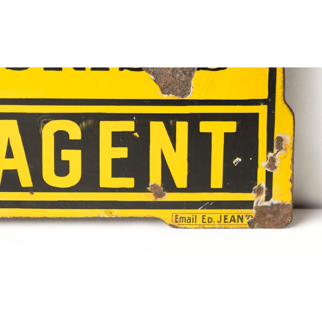 Antique French Enamel Book Shop Sign, Vintage Publishing Advertising, C ...