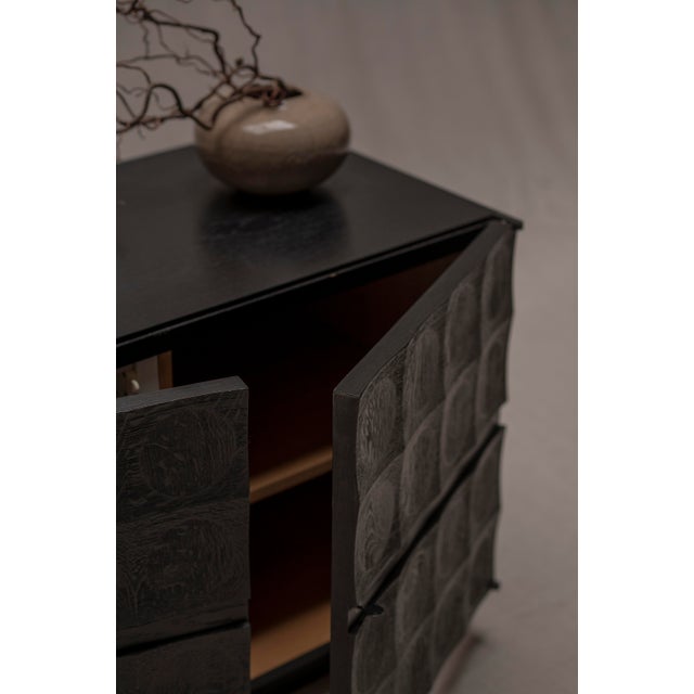 Brutalist Sideboard attributed to J. Batenburg for M.I., Belgium, 1970s ...