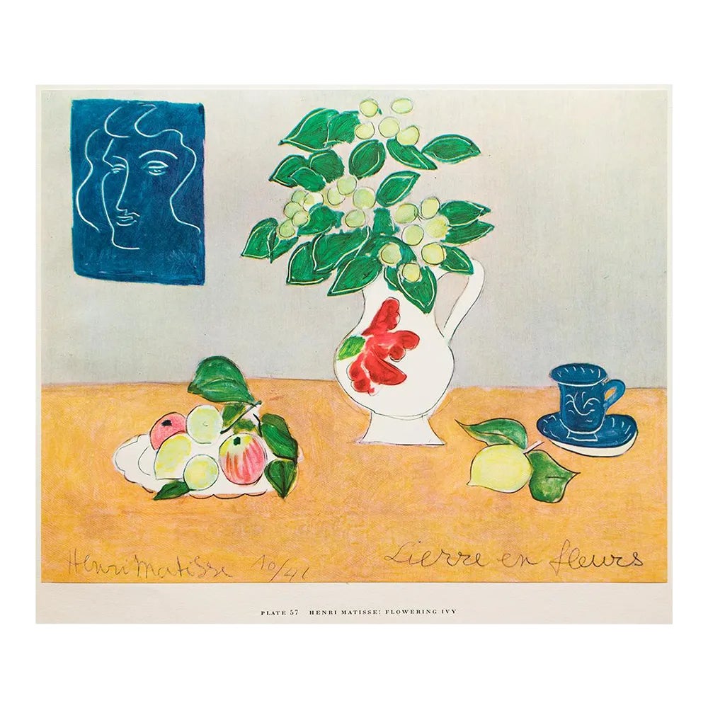 1950s After Henri Matisse "Flowering Ivy", First Edition Period Full ...