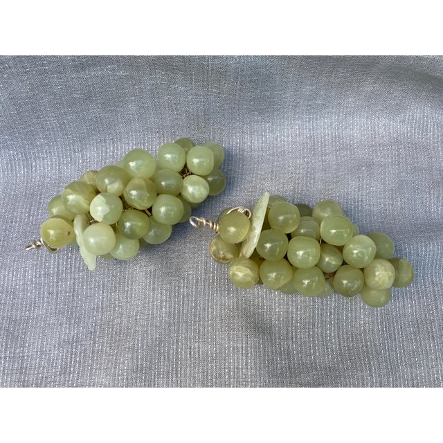 Vintage Green Marble Grape Clumps- a Pair | Chairish